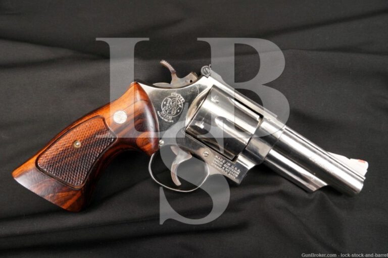 Smith & Wesson S&W Model 29-2 The .44 Magnum 4″ Nickel Revolver 1980 ...