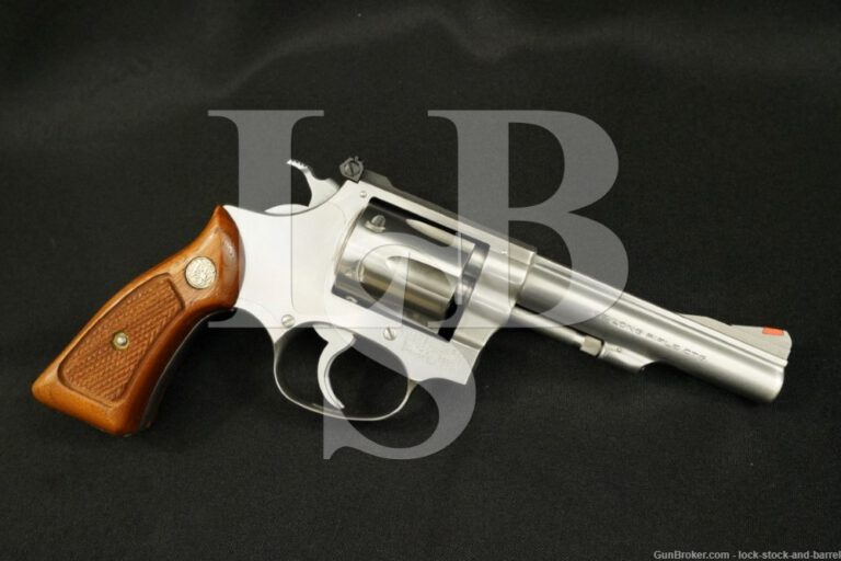 Smith & Wesson S&W Model 63 No Dash .22 LR 4″ Stainless DA/SA Revolver ...