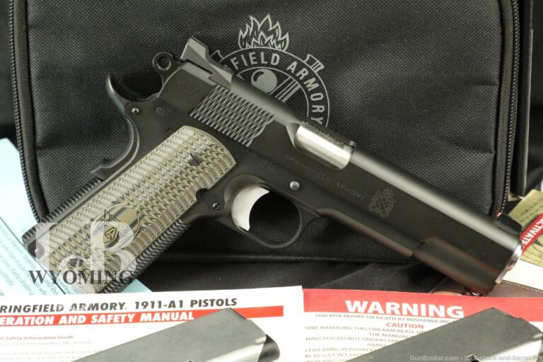 Springfield Vickers Tactical Master Class .45 ACP 5” 1911 Semi-Auto ...