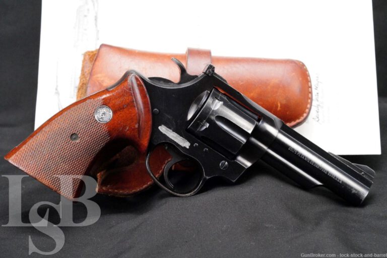 Texas DPS Colt Border Patrol Model .357 Magnum Revolver & Letter, 1972 ...
