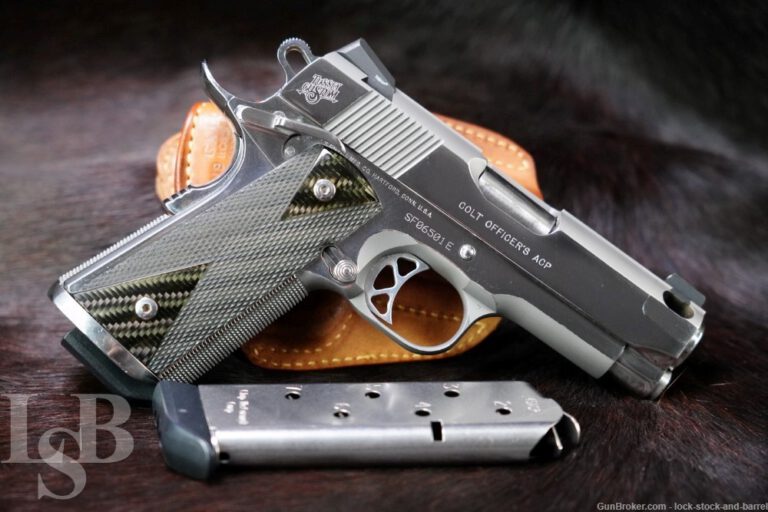 Tussey Custom Colt Officers ACP Enhanced Stainless .45 ACP Semi-Auto ...