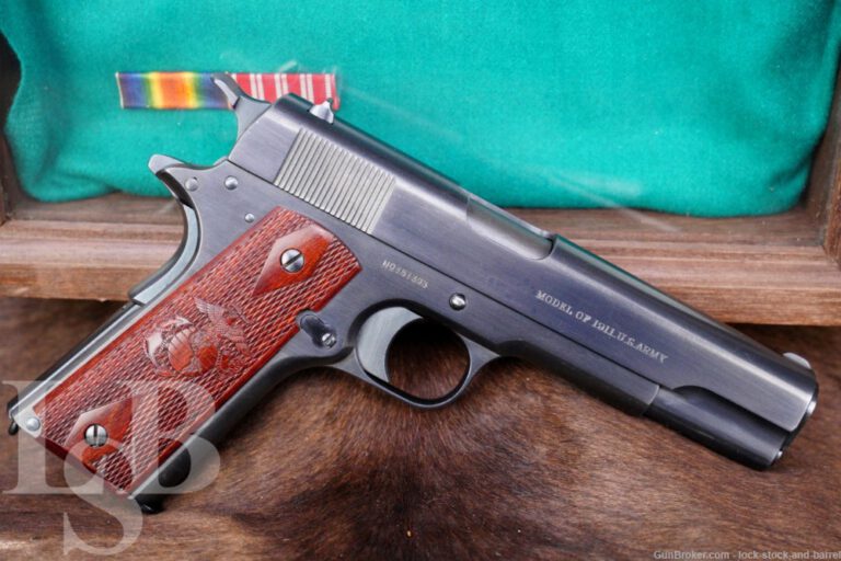 USMC Colt Model of 1911 U.S. Army .45 ACP Semi-Automatic Pistol, 1916 C ...