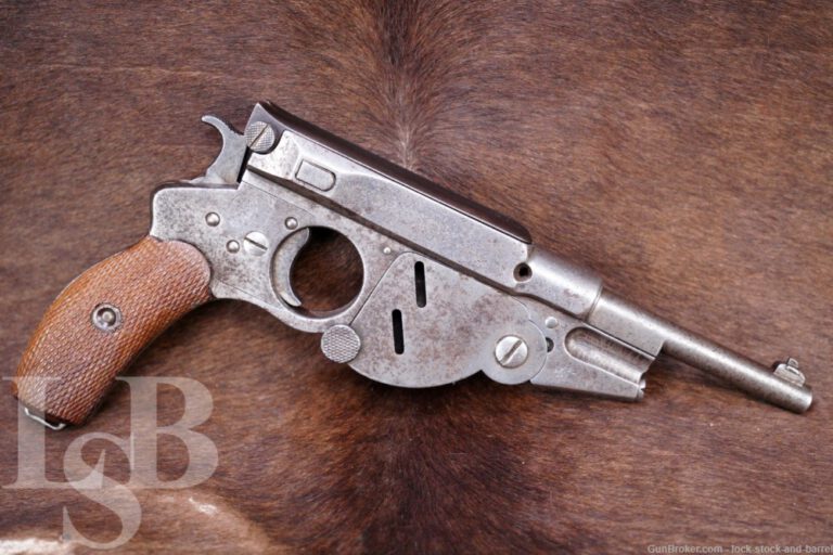 VCS Bergmann Model 1896 No. 3 6.5mm Semi-Automatic Pistol, Antique ...
