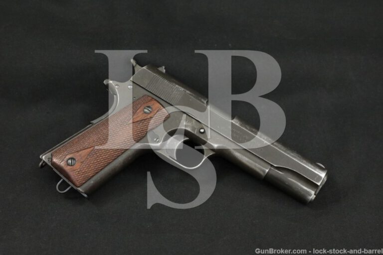 WWI Colt Frame Remington UMC Slide Model of 1911 U.S. Army .45 ACP 1913 ...