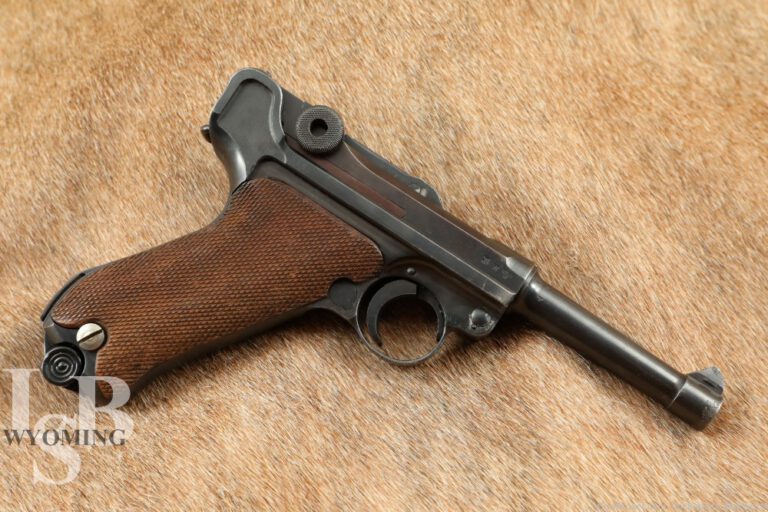 WWII German Mauser 42 P08 Luger 9mm Semi Automatic Pistol MFD 1938 C&R ...