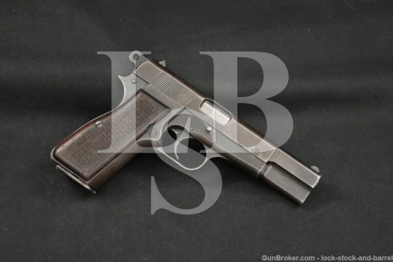 WWII Nazi Marked FN M1935 Hi Power Fixed Sight 9mm Semi-Auto, 1942-1943 ...