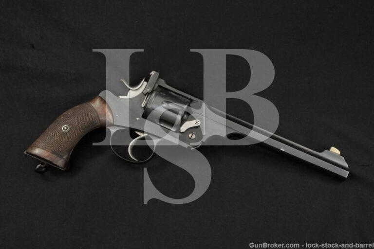 Webley & Scott W.G. Target Model 1896 7.5″ .450 Double Action Revolver ...