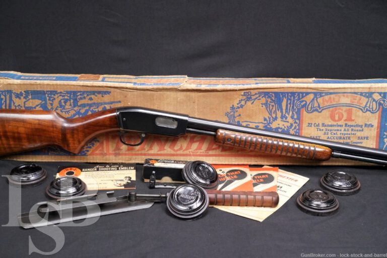Winchester Model 61 .22 Shot Smoothbore Pump Rifle, MFD 1955 C&R - LSB ...