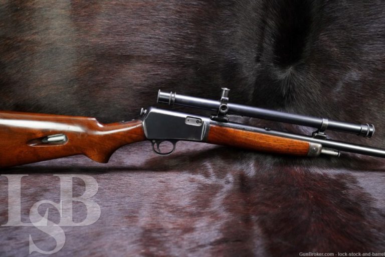 Winchester Model 63 .22 LR 20” Semi-Auto Takedown Rifle & Scope, 1935 C ...