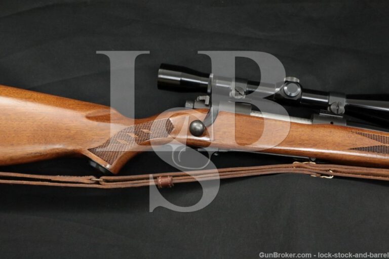Winchester Model 70 .225 Win. 22″ Bolt Action Rifle & Lyman Scope, 1965 ...