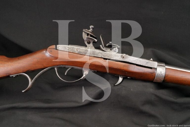 Harpers Ferry Model 1819 Hall Rifle .52 Cal Flintlock Breech-Loader ...