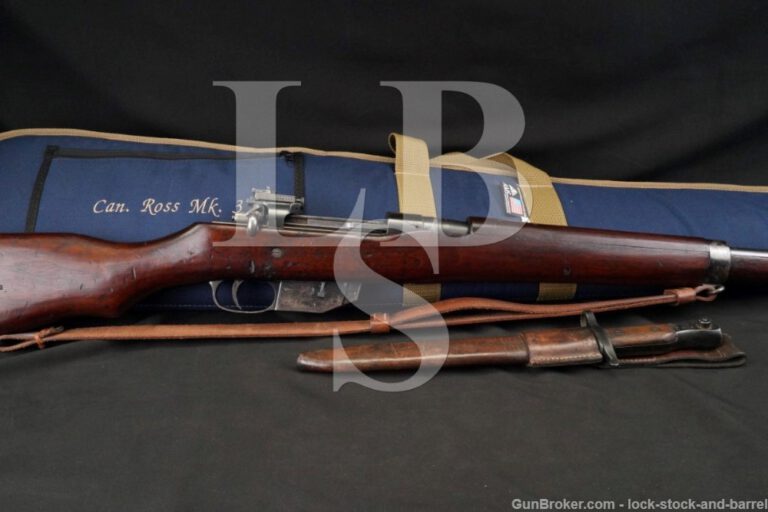 Canadian Ross Rifle MkIII M-10 .303 Straight Pull Bolt Action Bayonet C ...