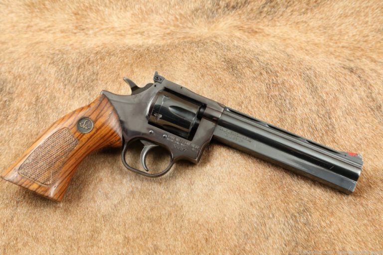 Dan Wesson Monson Model 22 22LR 6” Vent-Rib Blued 6-Shot SA/DA Revolver ...